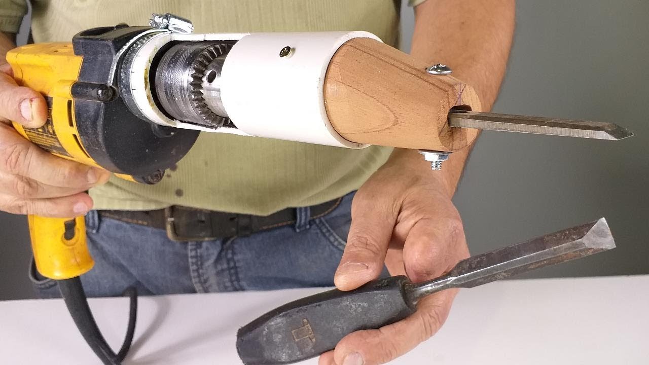 IDEA BRILLANTE CINCEL ELECTRICO SIMPLE EN CASA FÁCIL DE HACER - YouTube