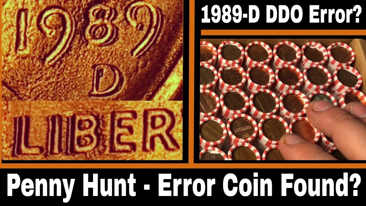 Hunting Pennies - Found Error Coin? (1989-d DDO) - YouTube