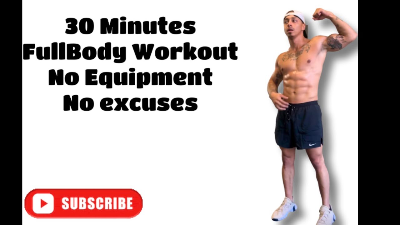30 Minutes/ Super Sweaty / No Equipment / No Excuses - YouTube