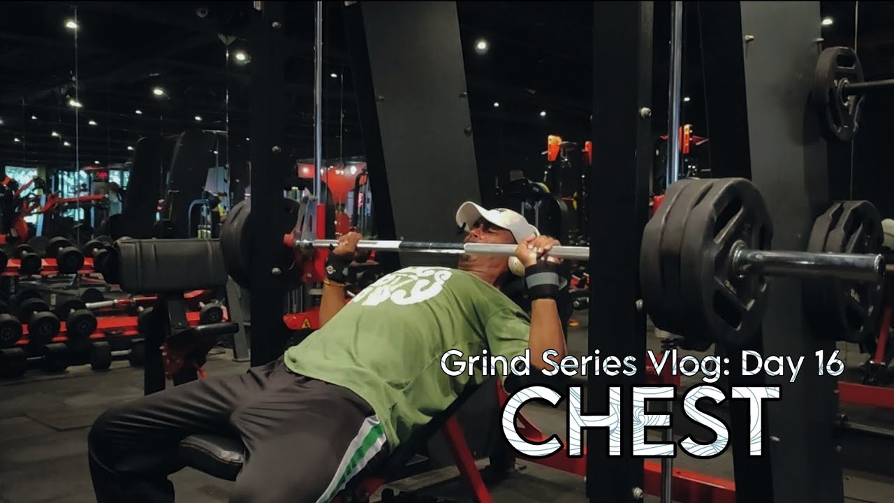 CHEST DAY : Day 16 : Grind Series Vlog - YouTube
