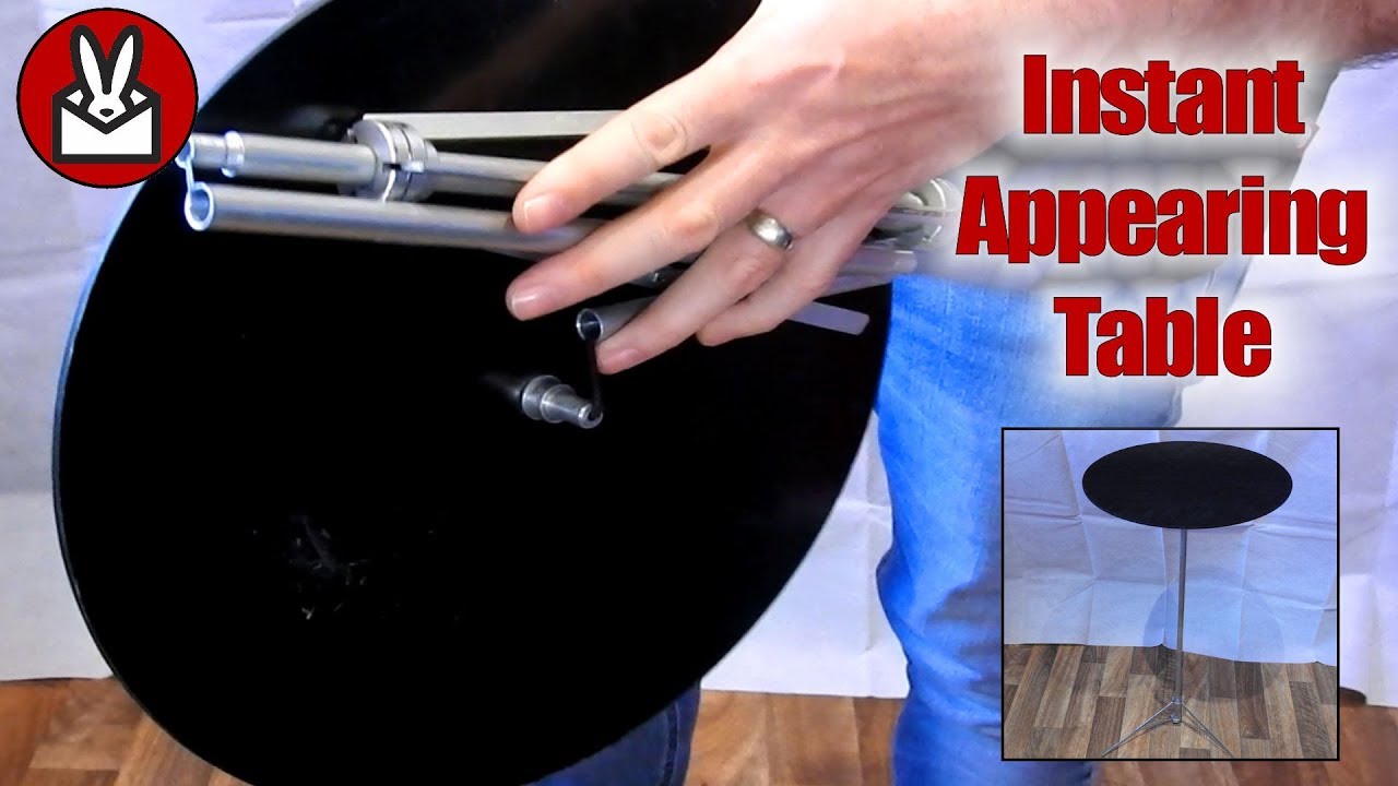 Instant Appearing Table Folding Magic Trick Prop Youtube