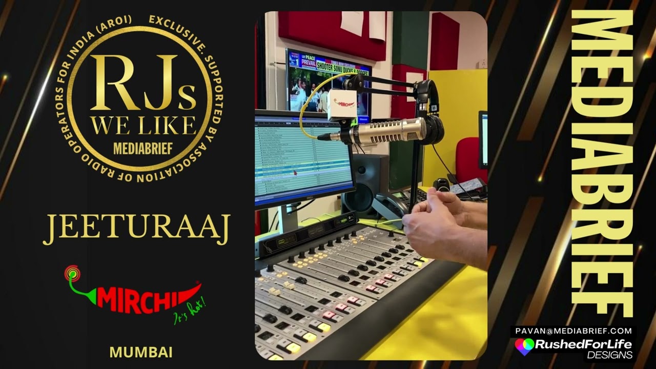 Jeeturaaj of Mirchi: Thank You shoutout to MediaBrief - YouTube