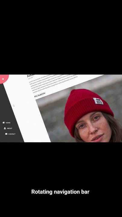 Rotating Navigation Bar Using Html Css Js Coder Html Project Miniprojectideas Coderslife 8673