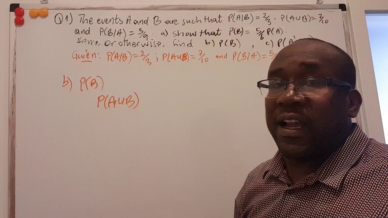 GCE Advanced level: conditional probability - YouTube