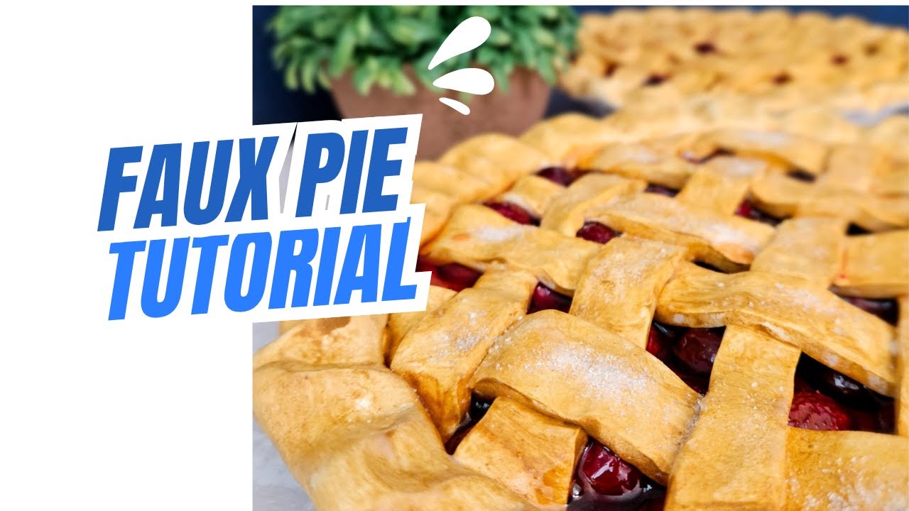 Fake Pie Tutorial - YouTube