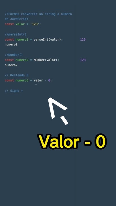 DESCUBRE estas FORMAS de CONVERTIR un STRING en un NUMBER #javascript #frontend # ...