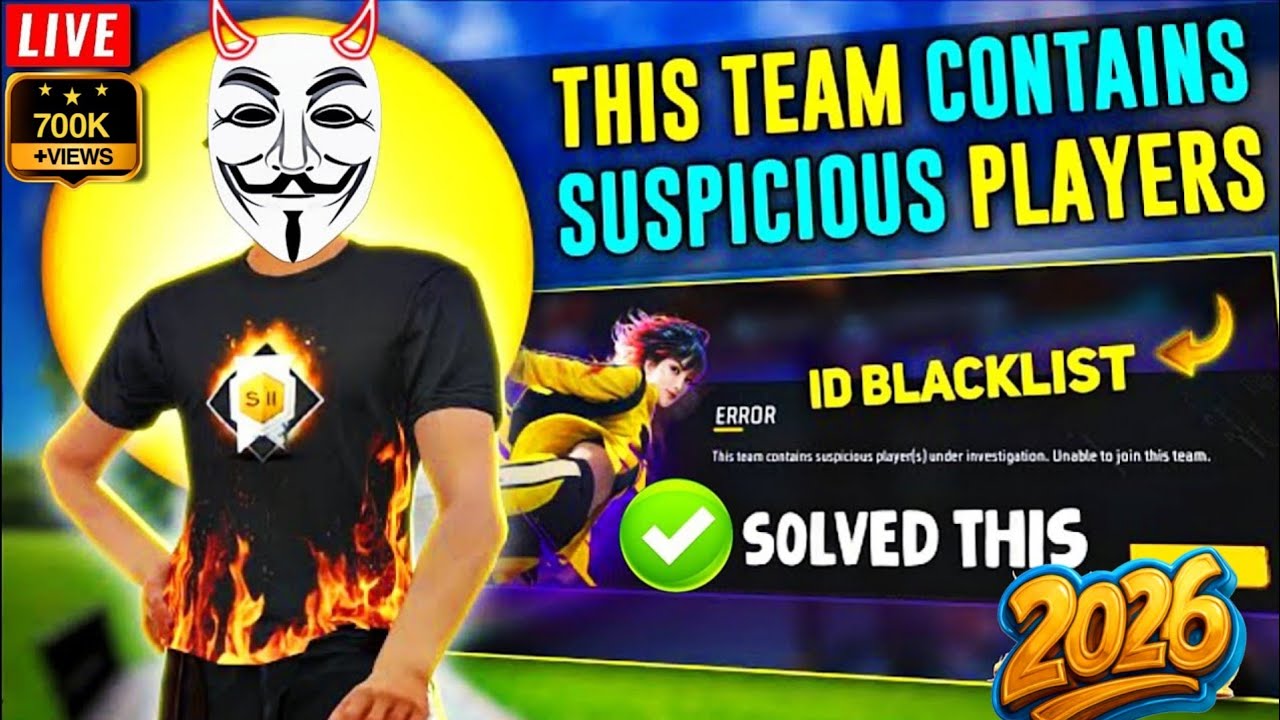 This Team Contains Suspicious Players Problem | Free Fire ID Blacklist ...