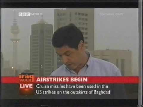 BBC Iraq War Coverage - Airstrikes Begin - YouTube