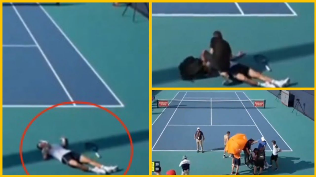 Miami Open Shock 😱: Arthur Cazaux COLLAPSES from HEAT During Qualifiers ...