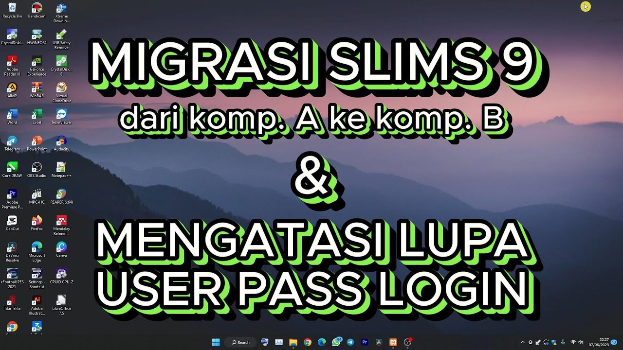 Cara Migrasi SLiMS 9 dan Mengatasi Lupa Password Login - YouTube