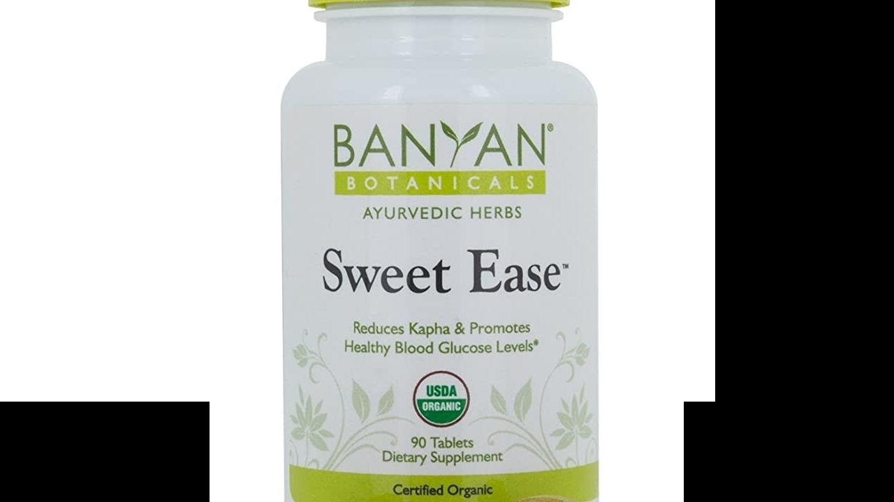 Banyan Botanicals Sweet Ease - Certified Organic, 90 Tablets - Reduces ...