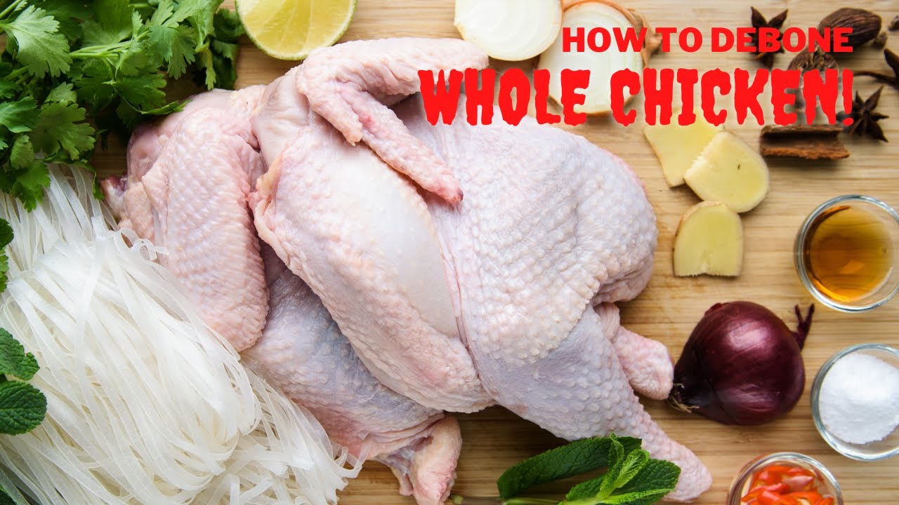 How to Debone Whole Chicken with Skin Fast - 2021 - YouTube
