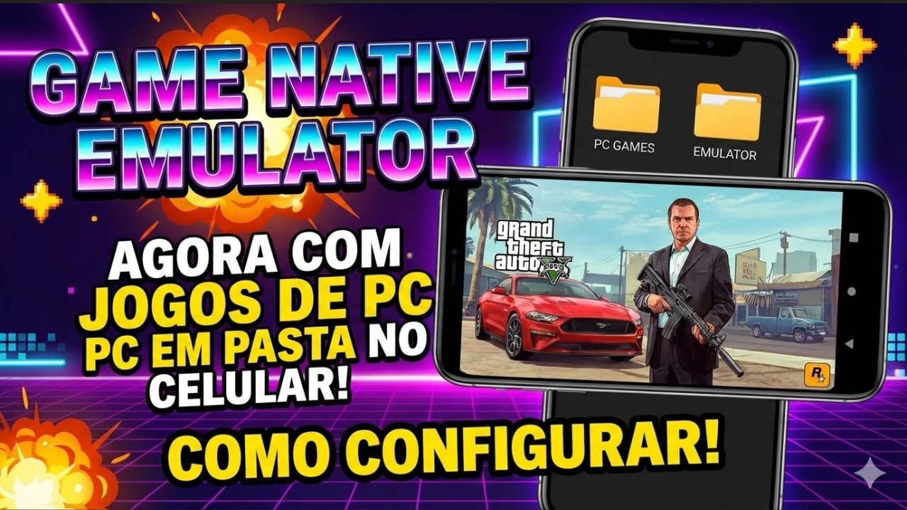 Novidade! GAME NATIVE EMULATOR Com Suporte a Jogos de PC em Pasta Como ...