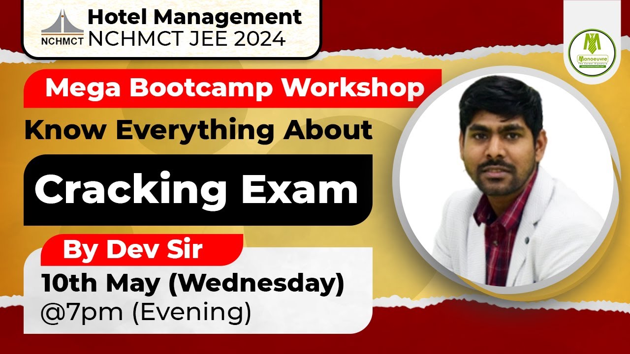 NCHMCT JEE 2024 - Mega Bootcamp Workshop | Know Everything About Cracking Exam | Watch Now - YouTube
