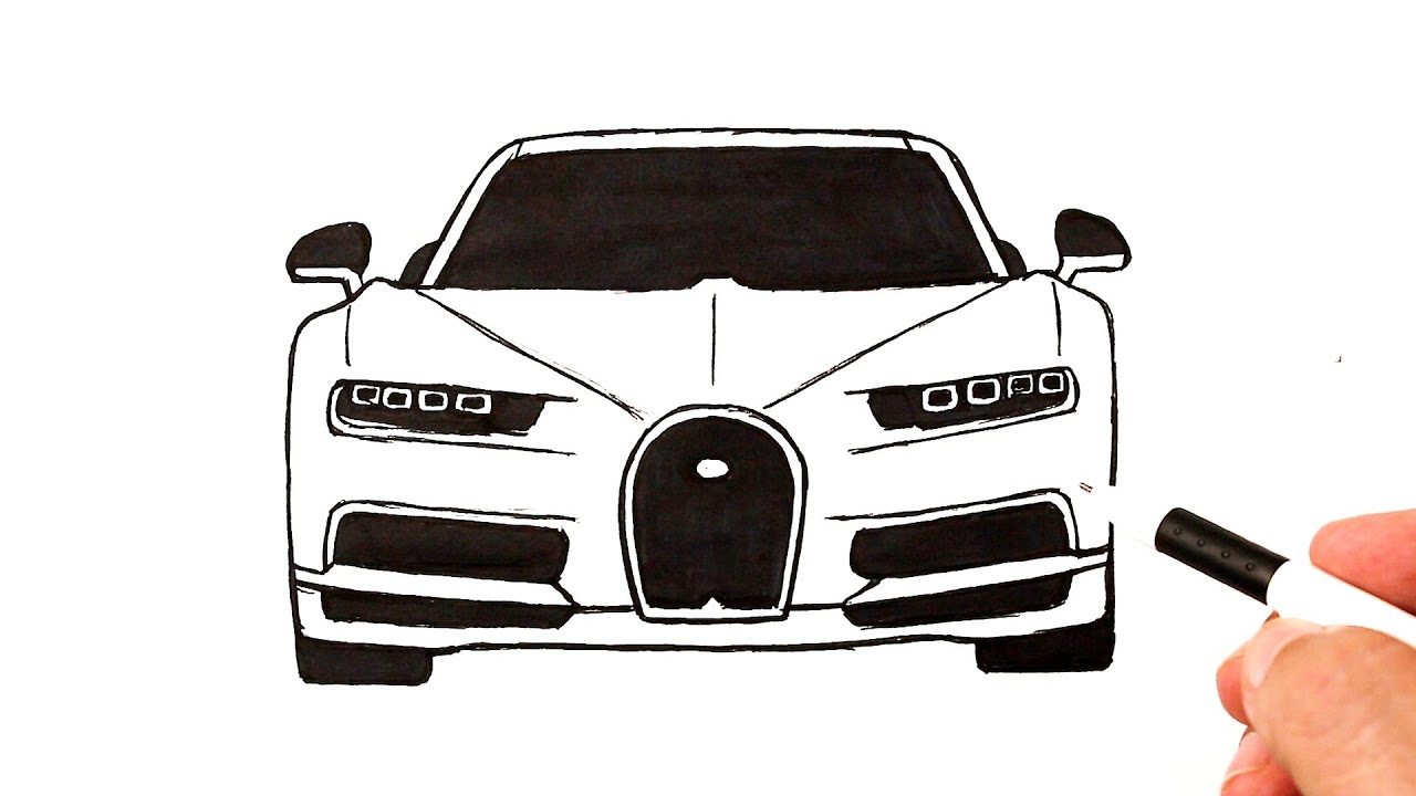 How to draw a Bugatti - YouTube