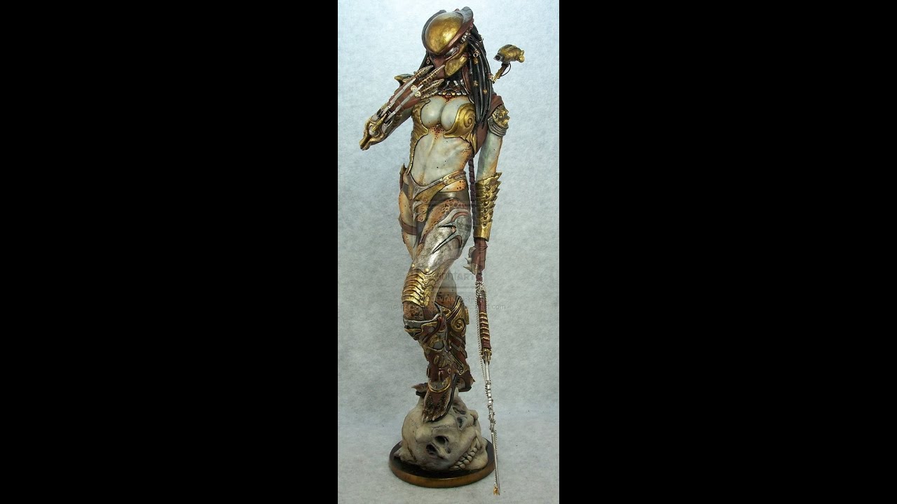 Narin Predator 1/6 Figurine body skin panting.... part8 - YouTube