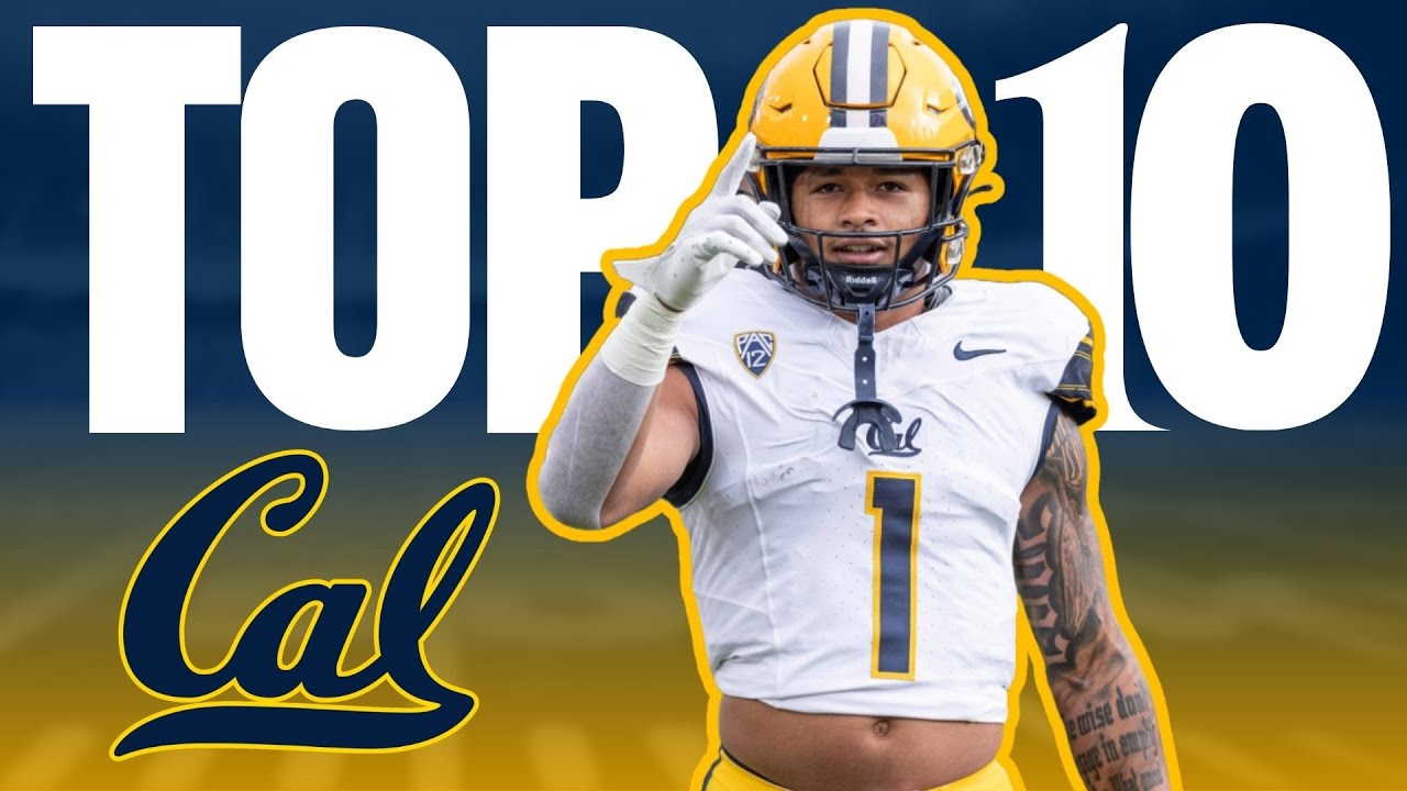 Cal Golden Bears TOP 10 Football Players for 2024 - YouTube