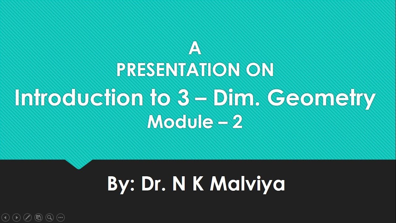 MATHS - Class XI: Introduction to 3 - Dimensional Geometry . Plotting ...