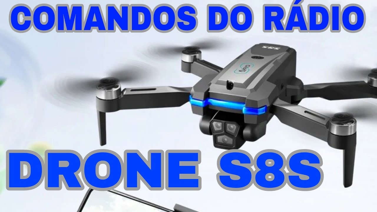 Drone S8S Max saiba como funciona os comandos do rádio. Como São os controles do drone S8S Max ...
