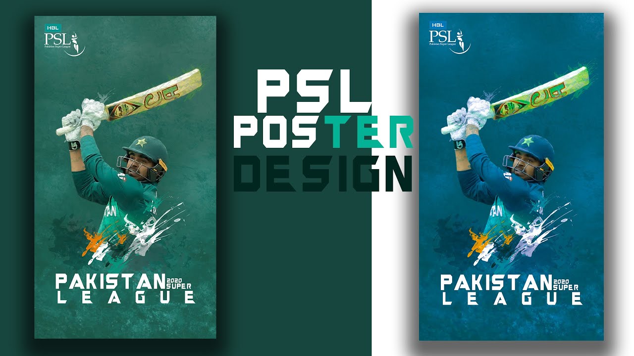 PSL Poster Design in Photoshop - YouTube