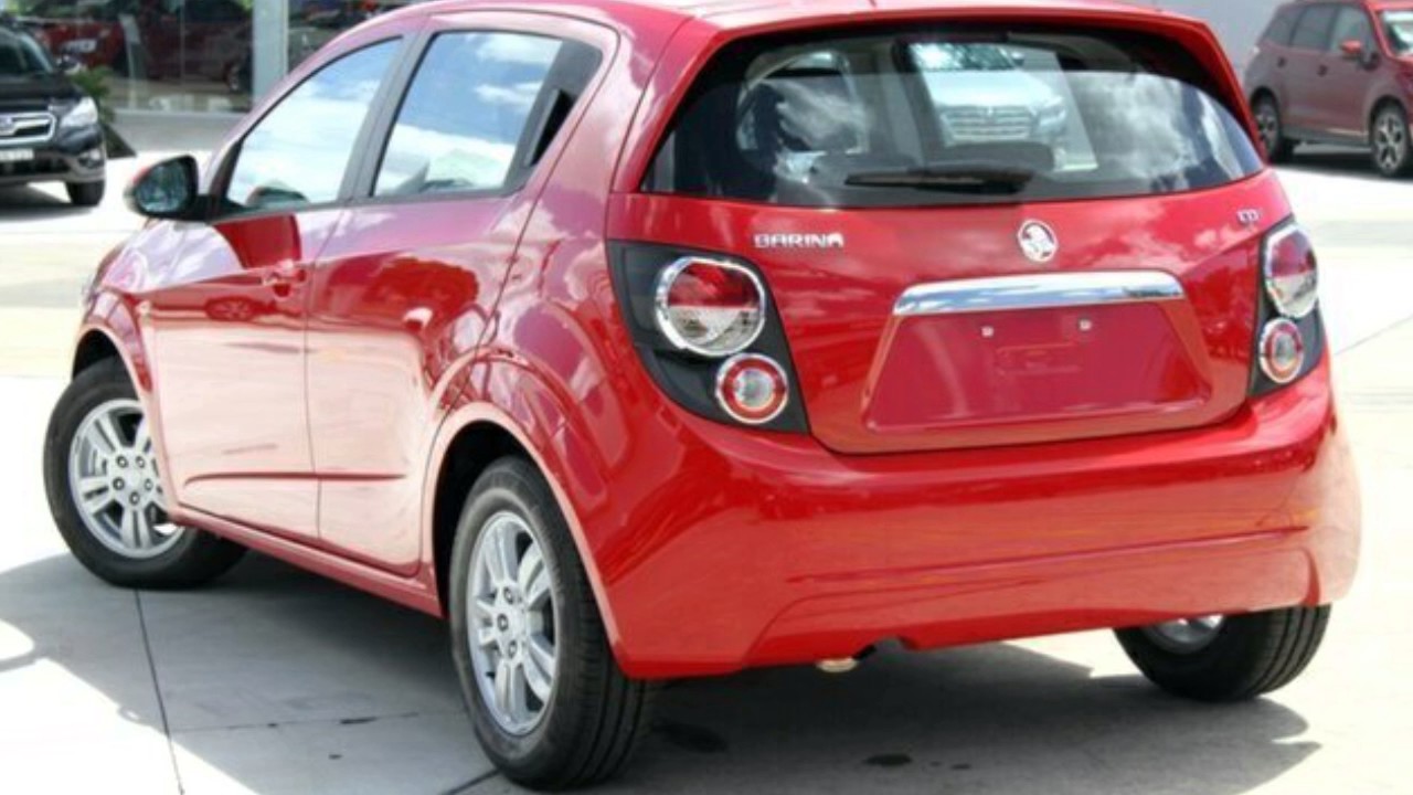 2016 Holden Barina TM MY16 CD Blaze red 5 Speed Manual Hatchback - YouTube