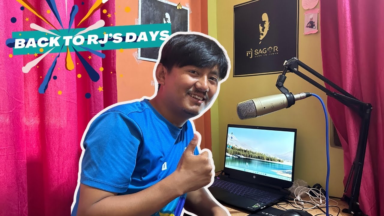 Hello Mic Test😛||Podcast Ko Audio Setup Aayo||RJ Sagar - YouTube