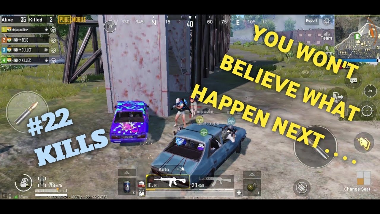 PUBG Mobile | Squad Gameplay | The most intense match ever.... Must ...