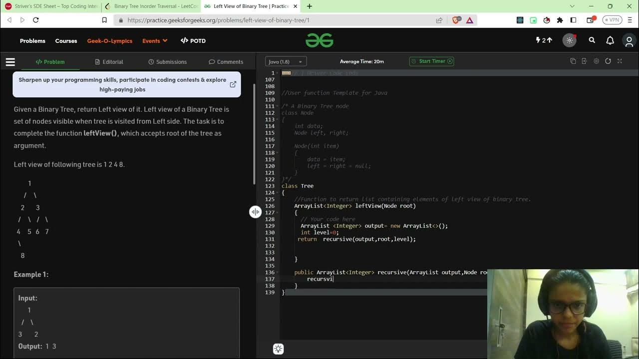 LeftView Traversal | Java - YouTube
