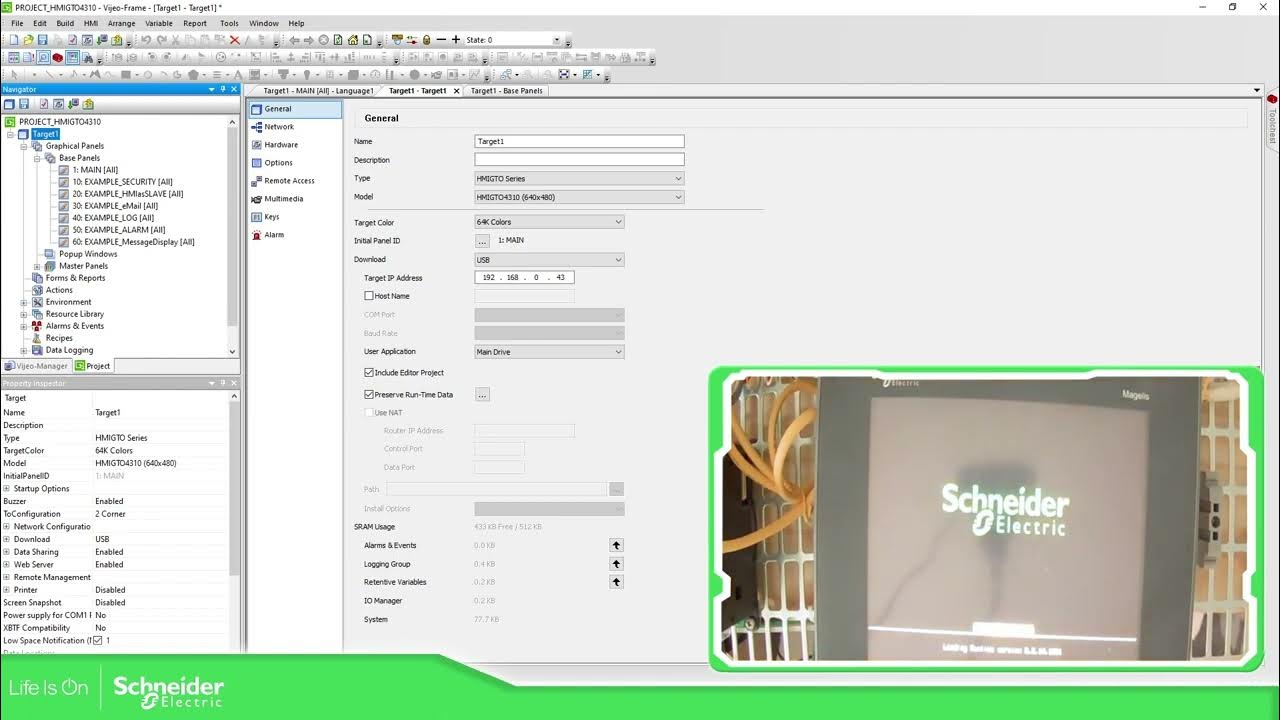 Vijeo Designer Training - Mx.x How to Download/Upload Editor Project (USB cable) - YouTube