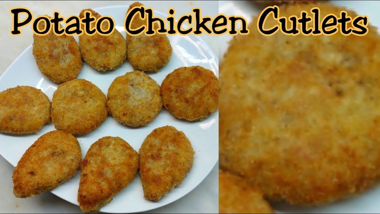 Potato Chicken Cutlets | Homemade Crispy Potato Cutlets | Aloo k Kabab ...