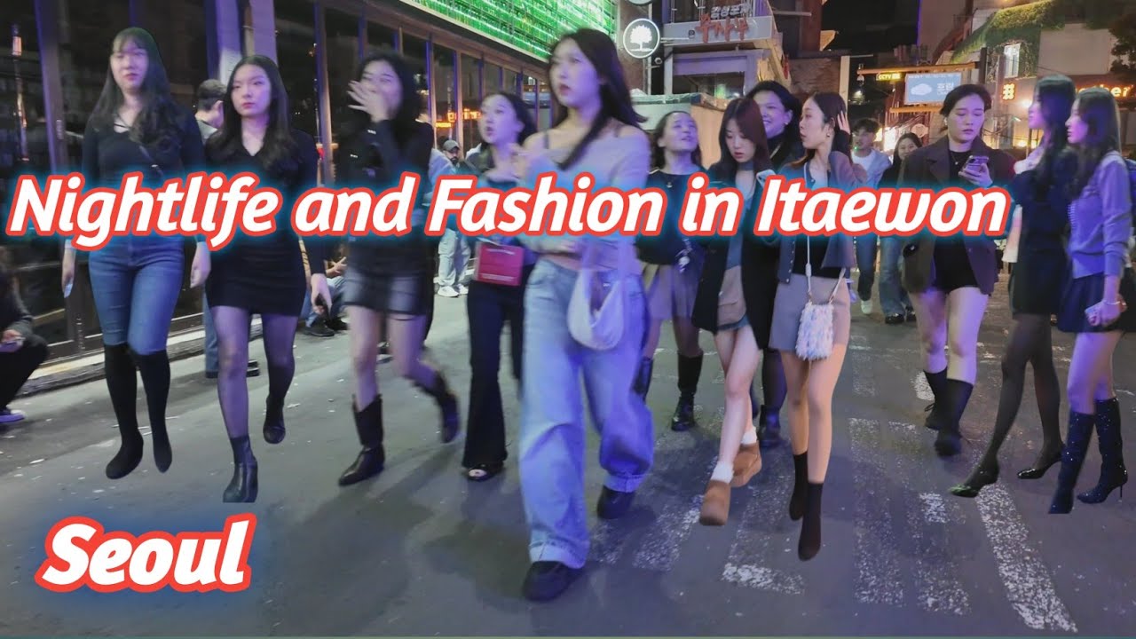 [ 4K ] Nightlife and Fashion in Itaewon ; A walk Through the Trendiest ...
