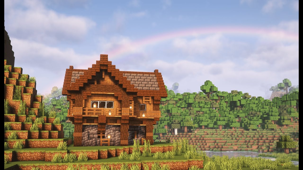 An ACTUALLY Good Looking Survival House (Tutorial) - YouTube