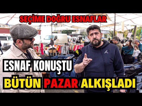 Muhalif Esnaf kimseden korkmuyorum dedi ve PAZAR'ın orta yerinde HAYKIRDI ! alkış yağmuru oldu...