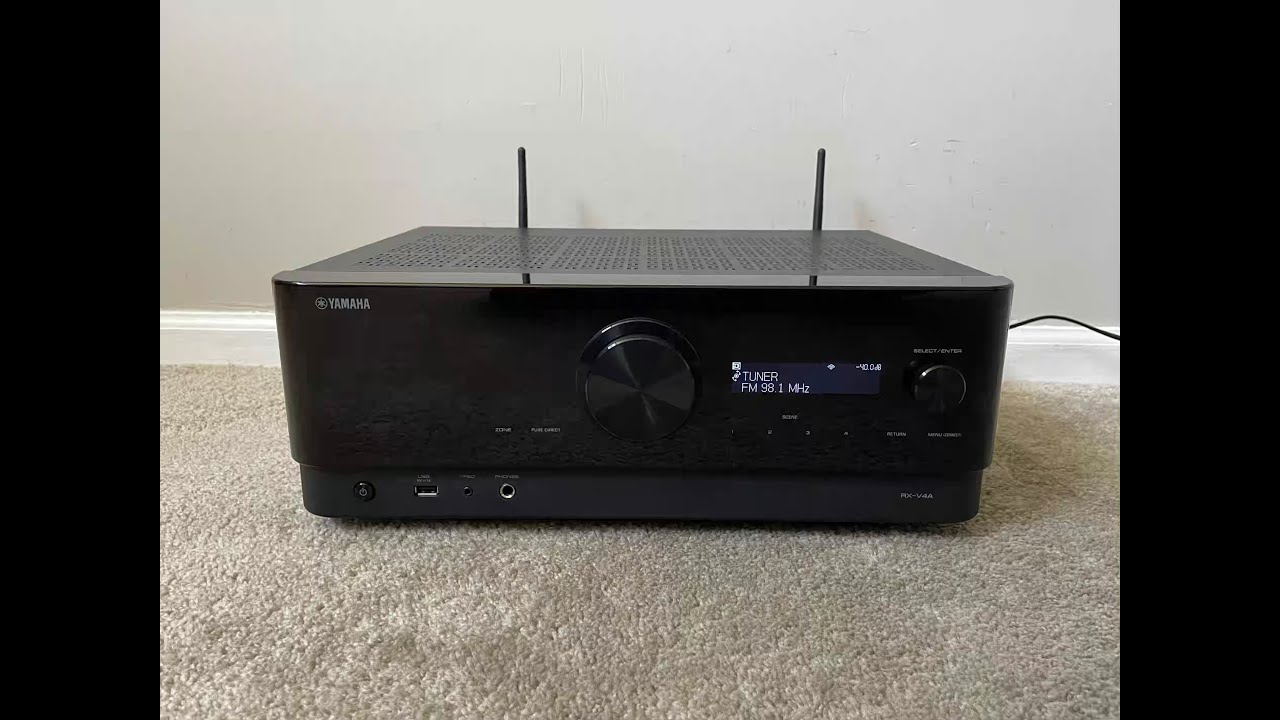 Yamaha RX-V4A 5.2 HDMI 8K Ultra HD Bluetooth WiFi Home Theater Surround ...