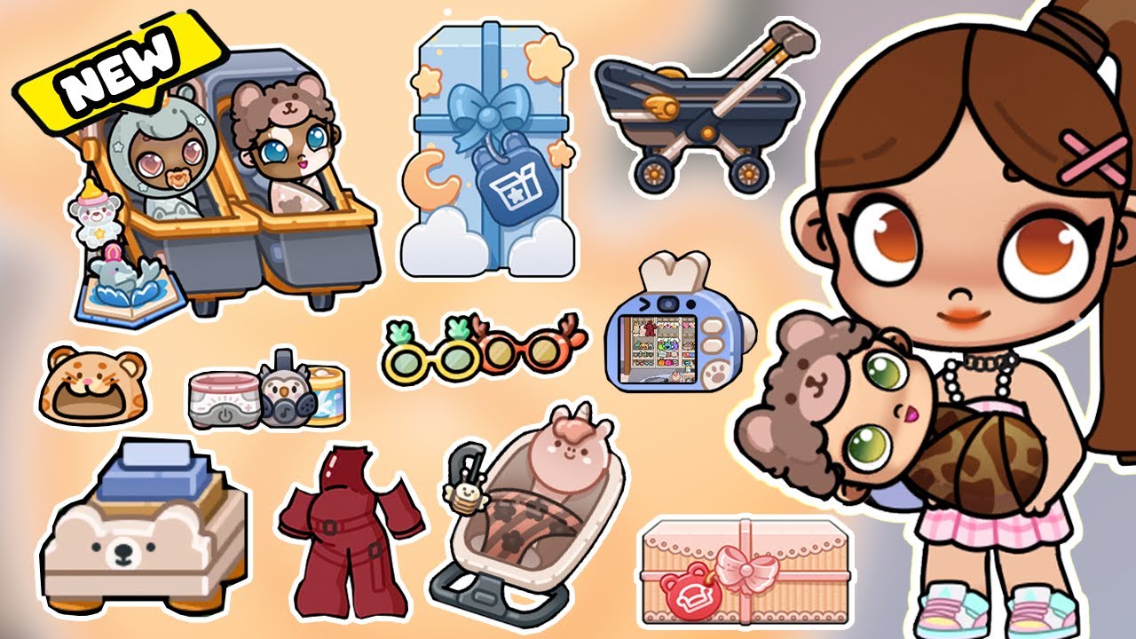 NEW BABY ITEMS 🤗 I DECORATED THE CLOSET IN THE GAME AVATAR WORLD | New ...