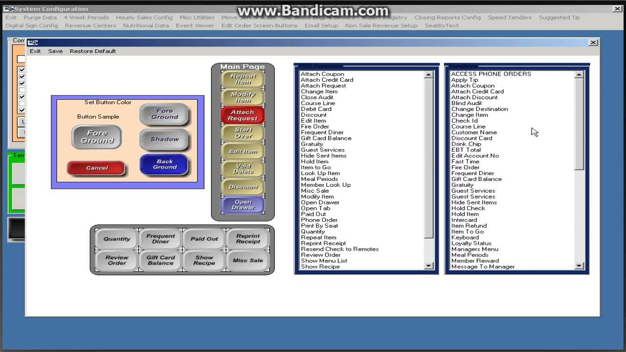 Microsale POS V9 order screen functions training - YouTube