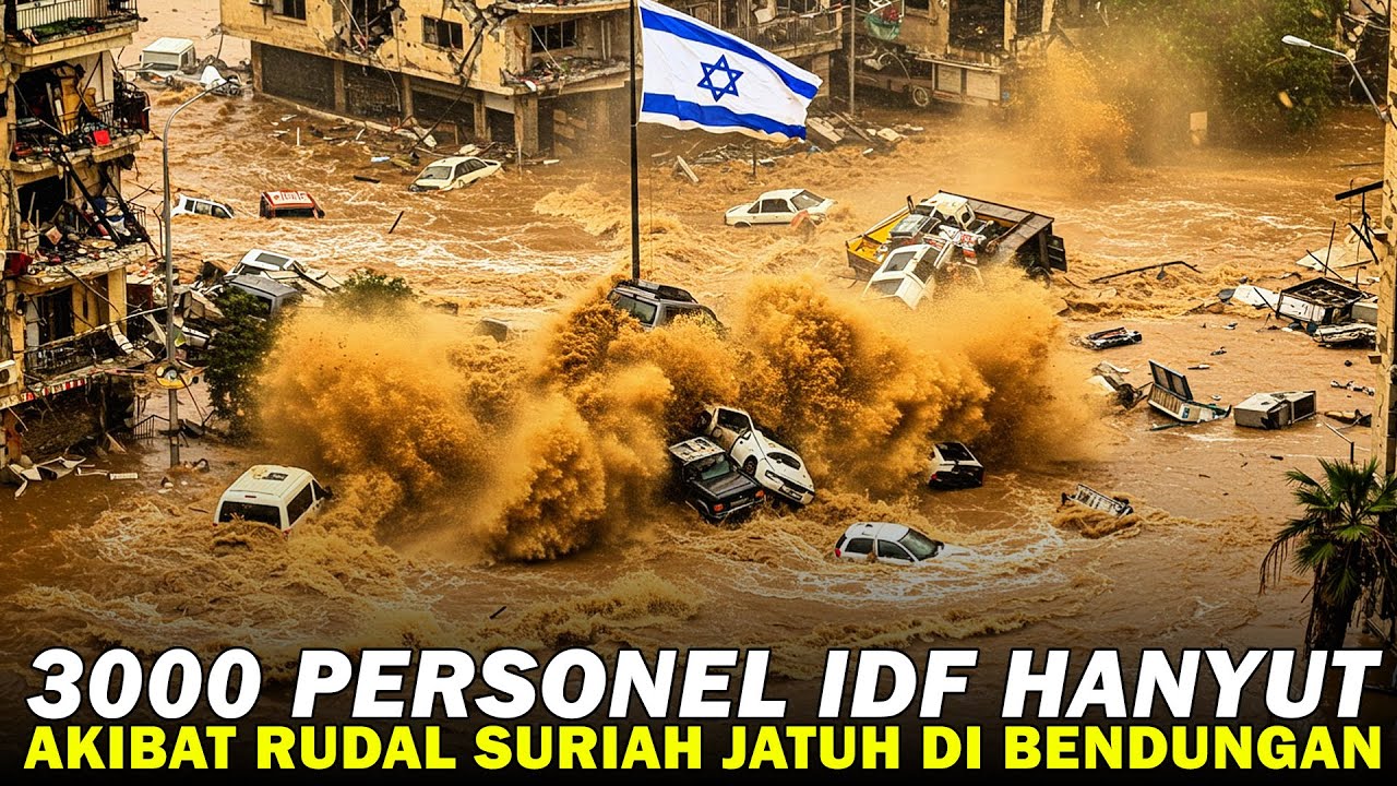 BENDUNGAN TERBESAR DI ISRAEL HANCUR‼️BANJIR BANDANG EXTREME LANDA ...
