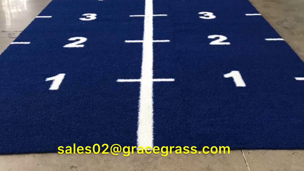 turf track for gym sled push - YouTube