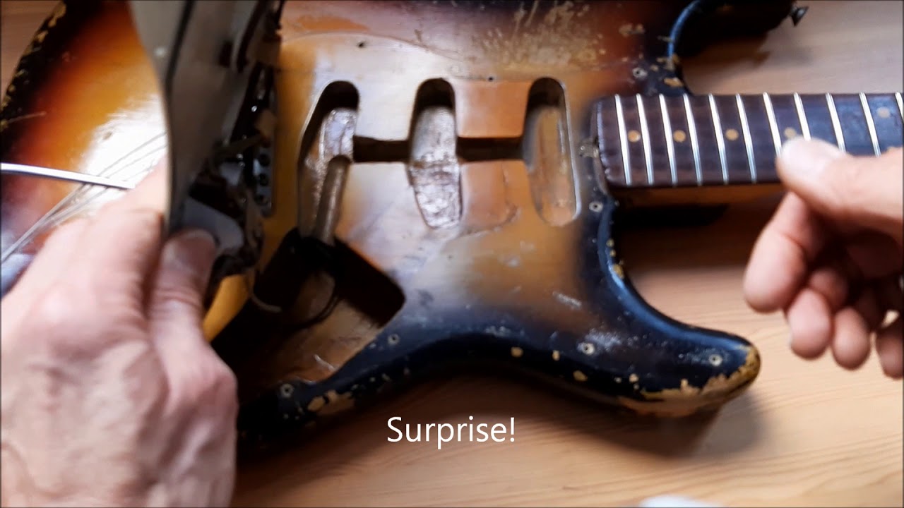 My 1962 Fender Stratocaster on the workbench - inside and outsight ...