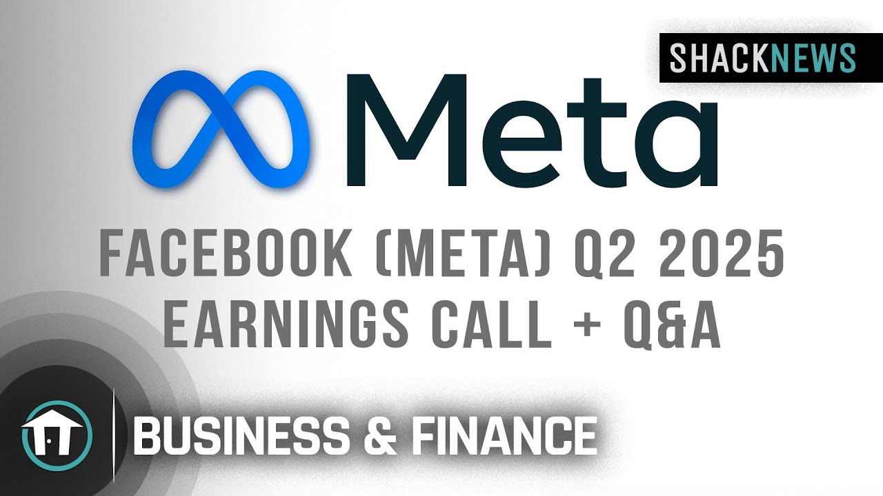 Facebook (META) Q2 2025 Earnings Call + Q&A - YouTube
