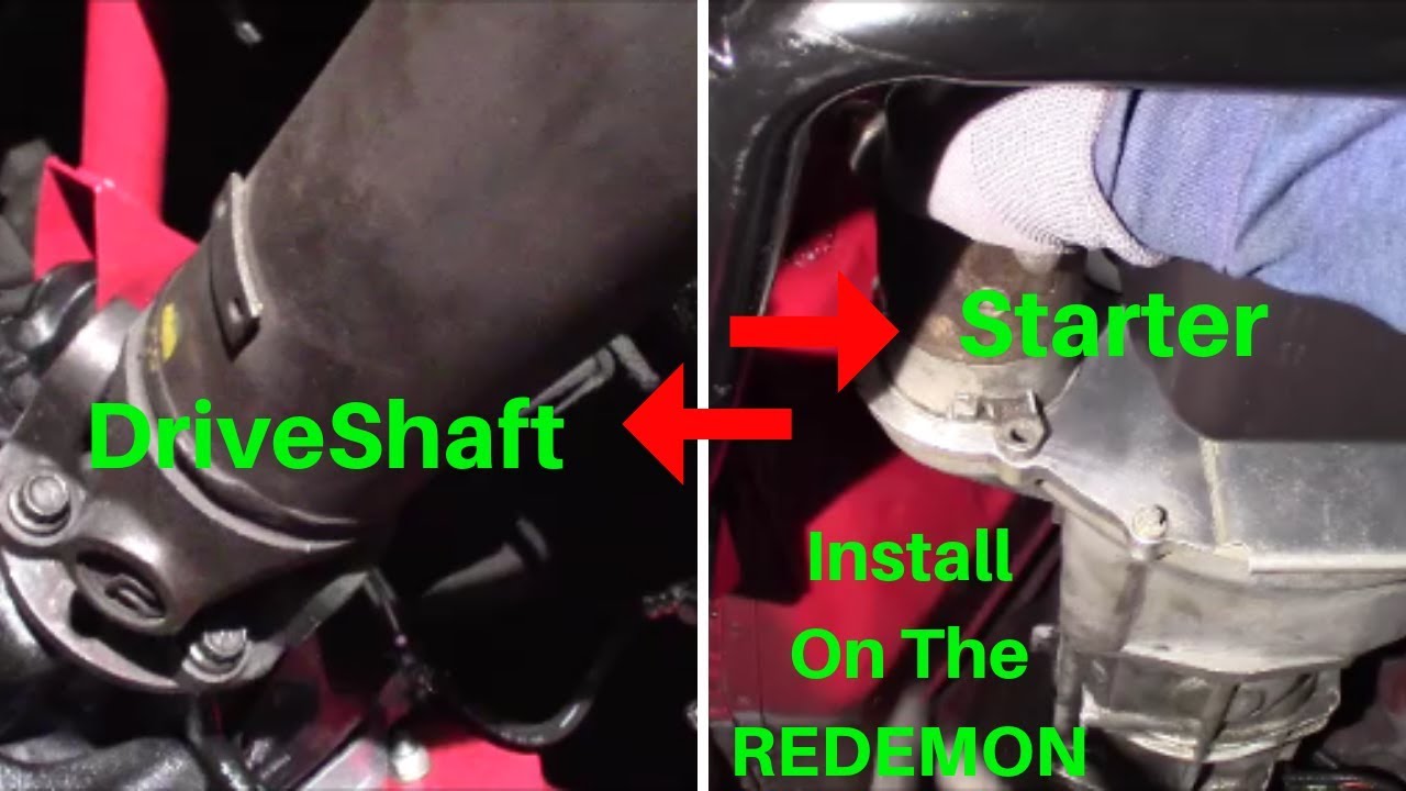 Starter And Driveshaft Install Fox Body Budget Build. - YouTube