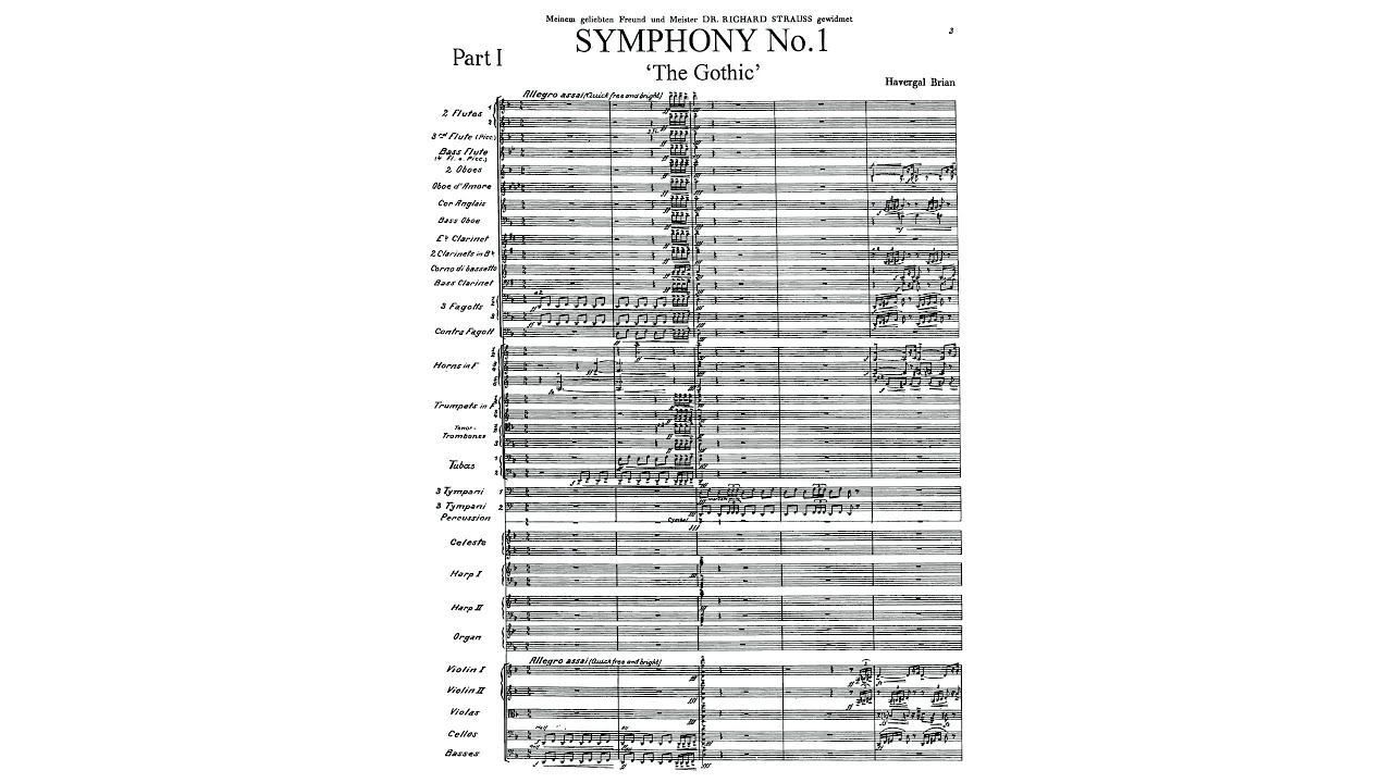 Havergal Brian - Symphony No.1 in D minor ''Gothic'' (Old Version ...