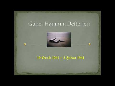 Güher Hanımın Defterleri (1)