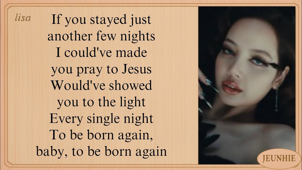 LISA Born Again Lyrics (ft. doja cat & Raye) - YouTube