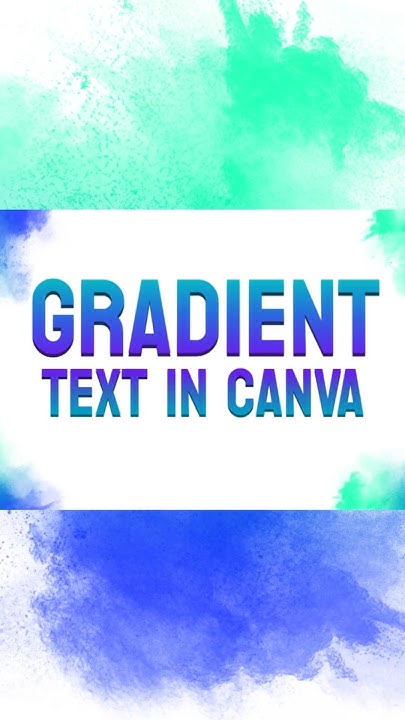 How to Create Gradient Text in Canva | Canva Tutorial #canvatutorial #canva #designtutorial # ...