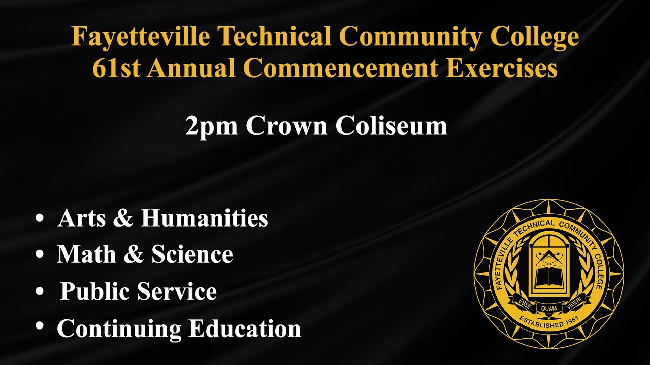 FTCC 2023 Graduation Ceremony 2pm - YouTube