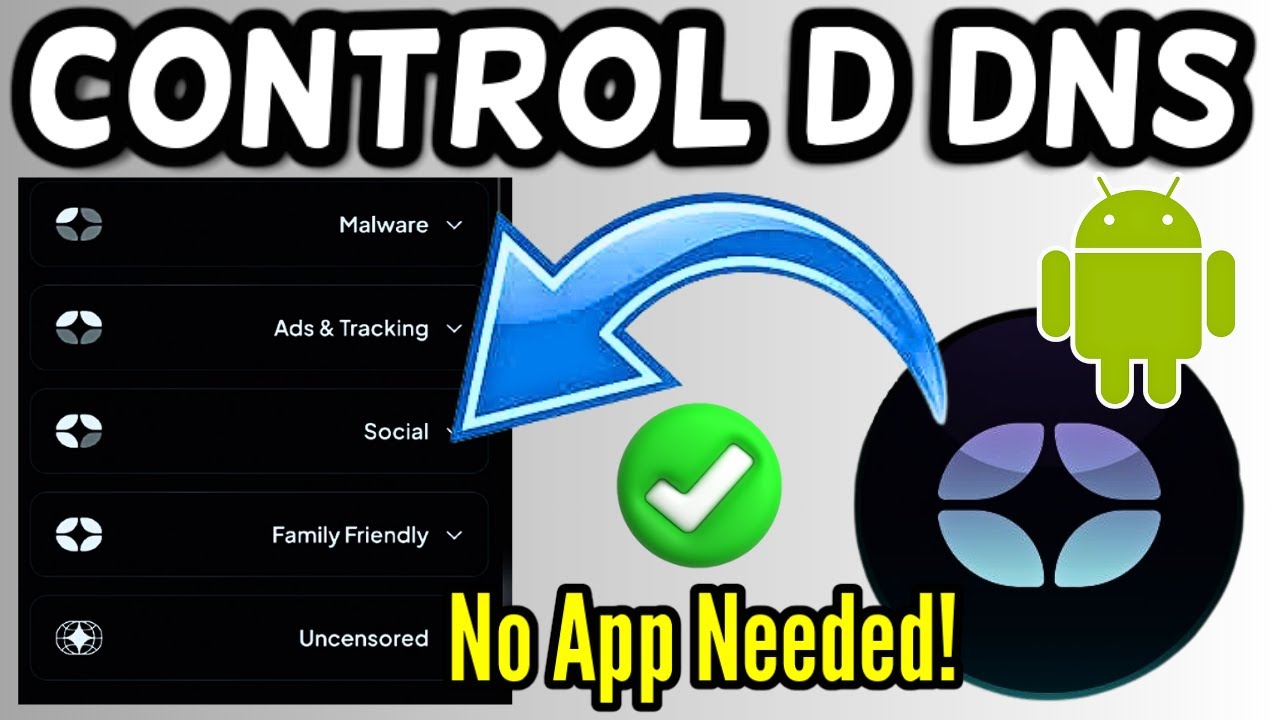 How to Setup & Configure Control D DNS on Android without app (Full Tutorial) - YouTube