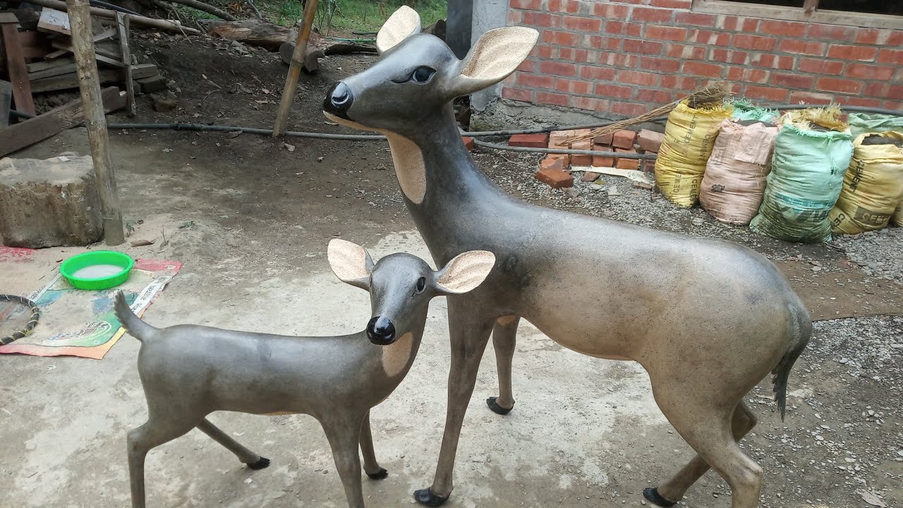 wood craft || sazuk nuta || samber deer - YouTube