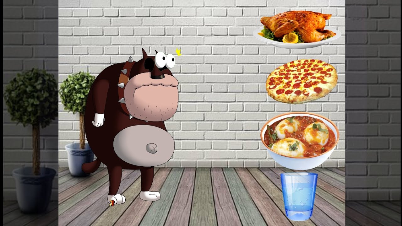Bob Oggy pizza,chicken eating funny video | #funny # ...