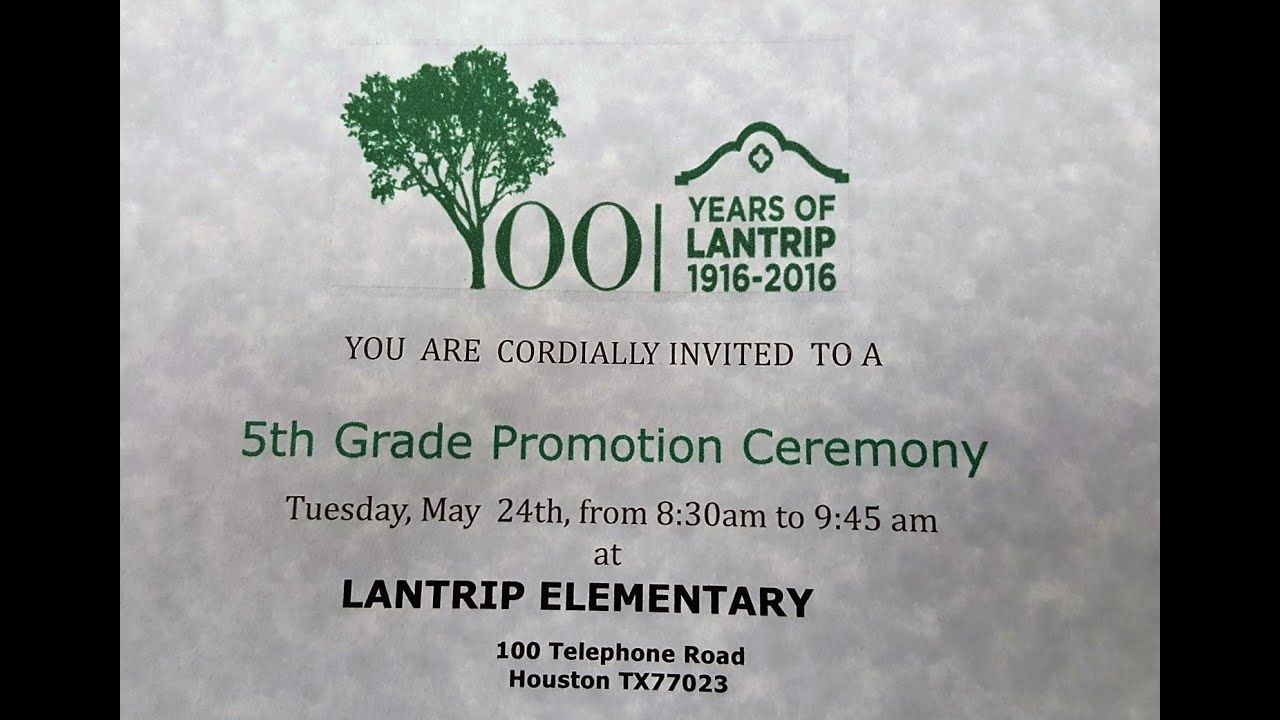 Lantrip Elementary's 5th Grade 2016 Looking Back Through The Years In ...